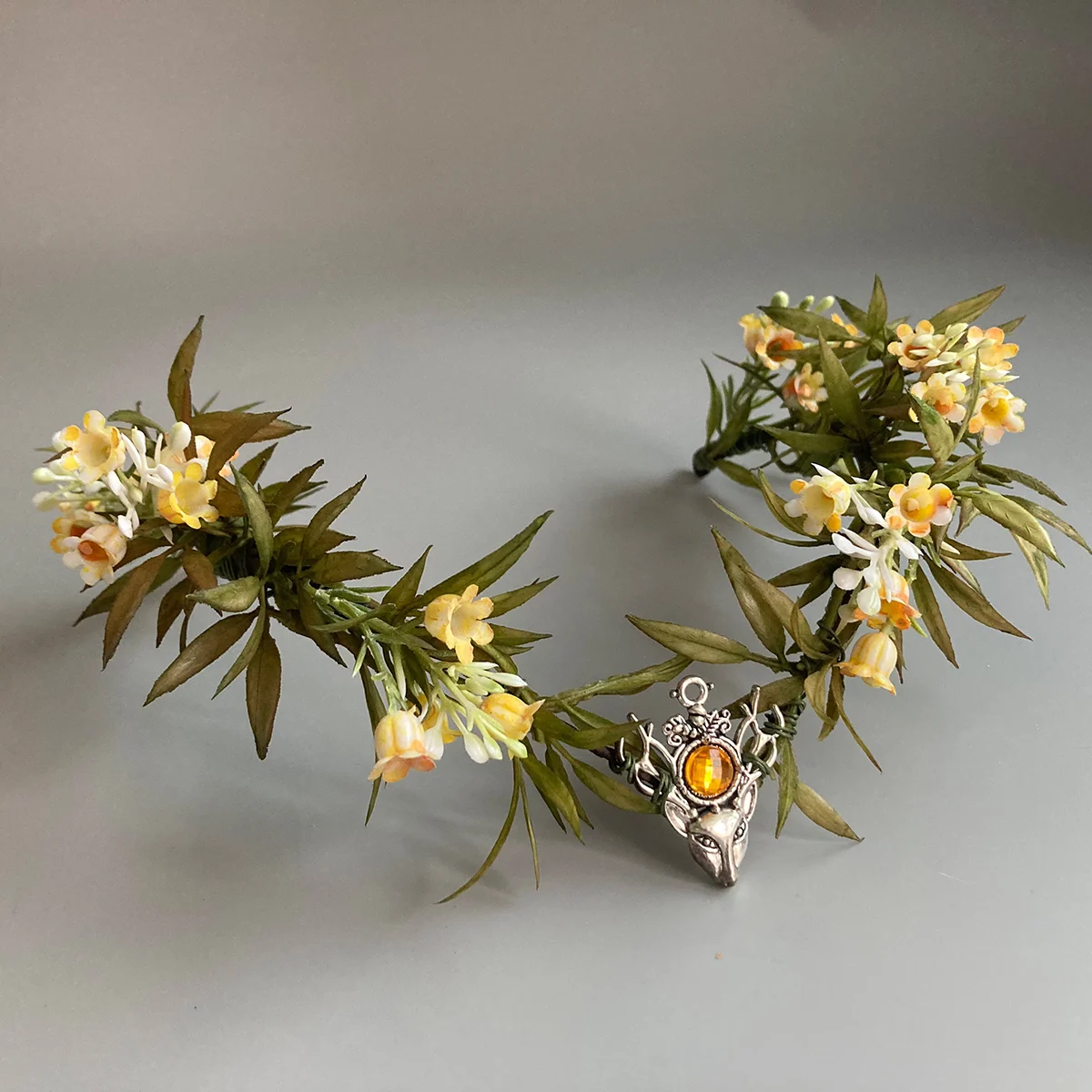 Coroa-floral-para-casamento-dama-de-honra-grinalda-floral-tiara-lfica ...