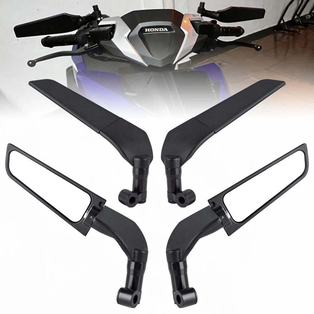 Universal-Motorcycle-Mirror-Wind-Wing-side-Rearview-Reversing-mirror ...