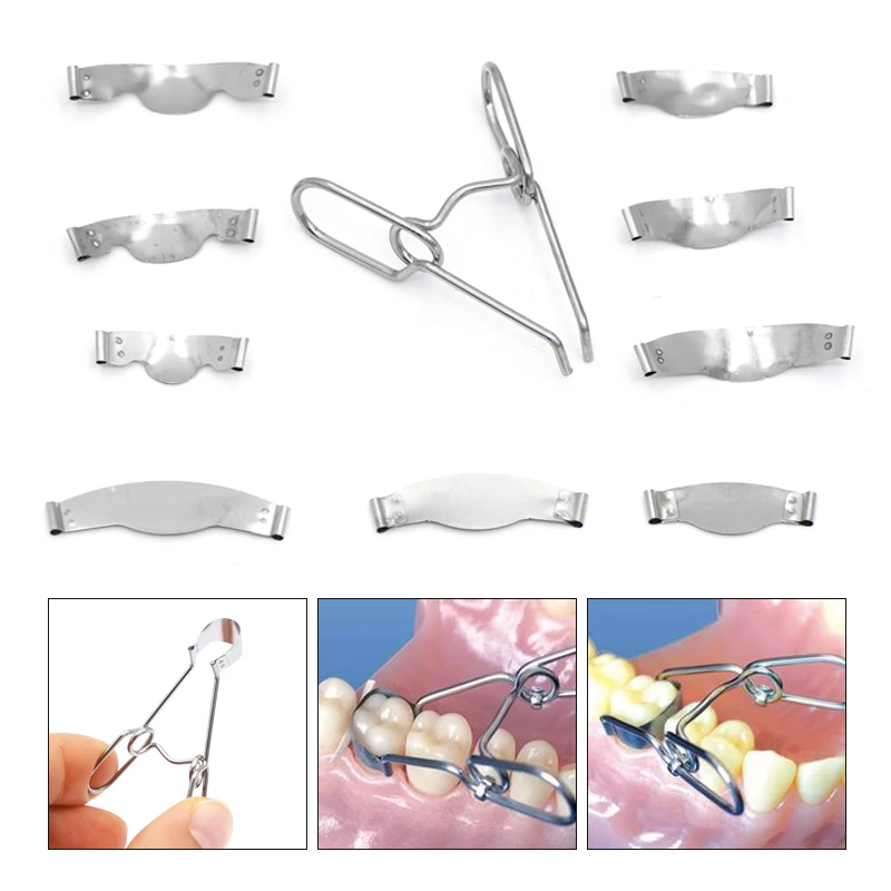 36Pcs-Pack-Dental-Matrix-with-Springclip-No-1-330-Sectional-Contoured ...