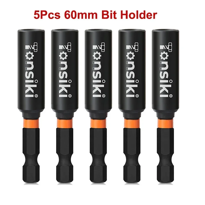 5Pcs-Driver-Bit-Extension-1-4-Inch-Quick-Release-Drill-Bit-Holder ...