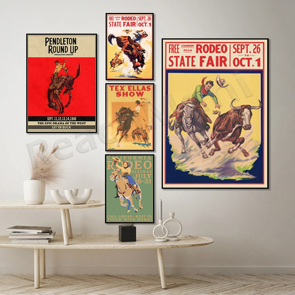 Rodeo-Promotional-Poster-Cowgirl-Poster-California-Poster-Unique-Cowboy ...