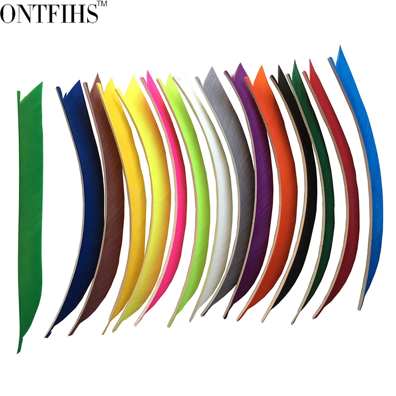 50-Teile-los-ONTFIHS-17CM-Traditionellen-Kyudo-Pfeil-Federn-Natur-T ...