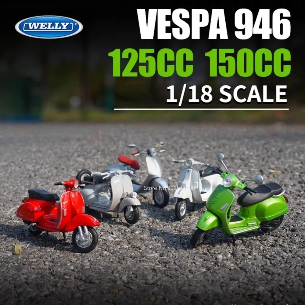 WELLY-1-18-VESPA-946-Toy-Pedal-Motorcycle-Model-Simulation-Alloy ...