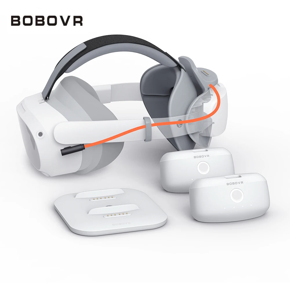 Bobovr P4 Twin Battery Upgrade Combo For Pico 4 Vr Headset 5200mah Dual ...