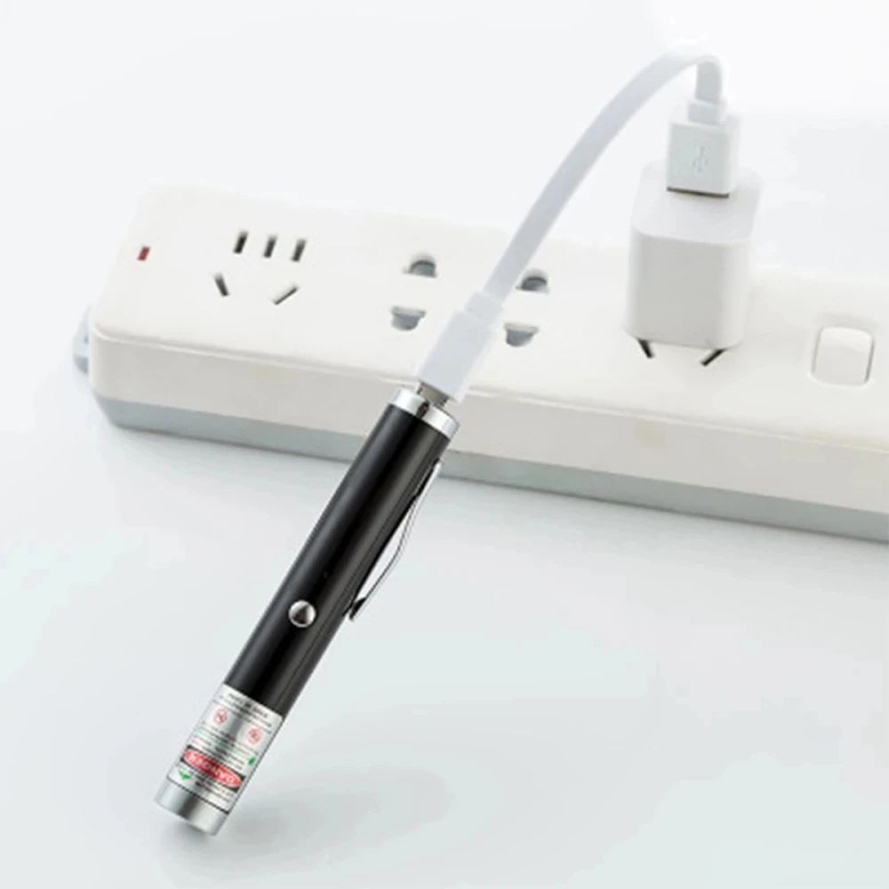 USB Charging Green Laser Pointer Powerfulr Super Power Laser Pen 711 ...