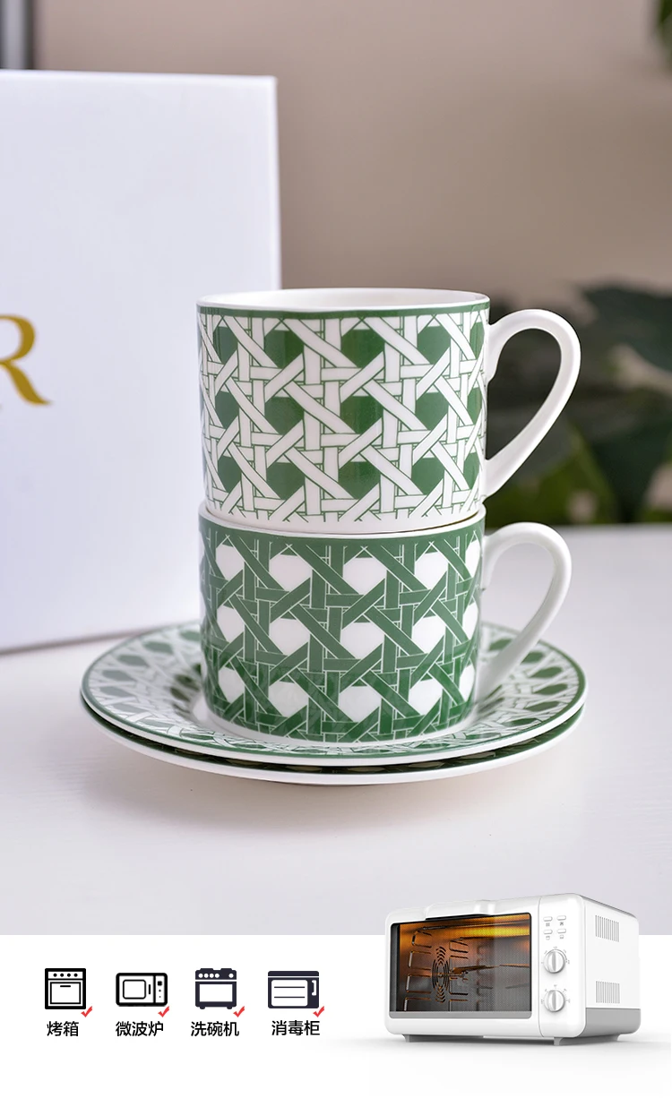 Tasse à thé en céramique dorée avec coffret cadeau, ensemble de tasses ...