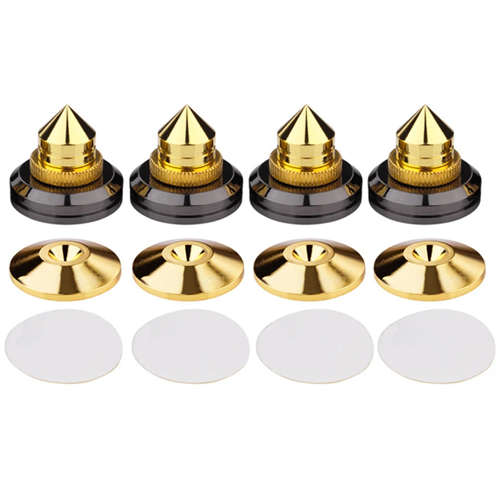4pcs-Copper-Speaker-Spikes-Stand-CD-Subwoofer-Amplifier-Turntable ...