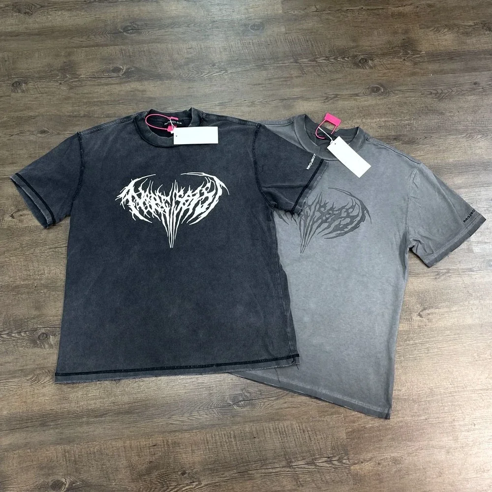 Yao Fashion Oversize Vintage Graphics Print Tee Tops Loose Streetwear ...