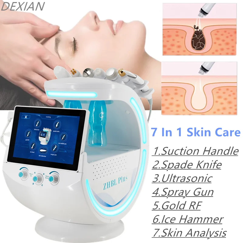 NEW-SPA-Facial-7-In1-Hydro-Professional-Skin-Care-Machine-Test-Skin ...