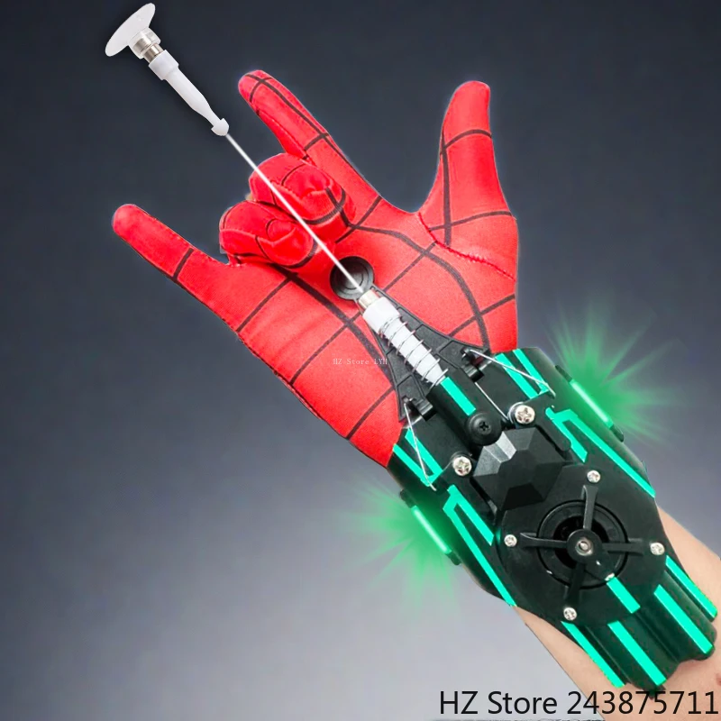 Spider Web Shooter Wiht Light Automatic Superhero Web Launcher USB ...