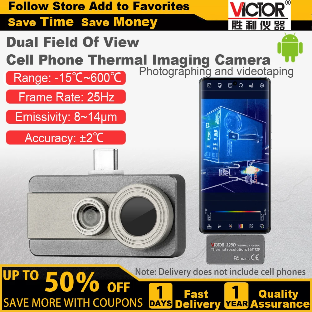 VICTOR-328D-160-120-328E-256-192-Android-Type-C-Thermal-Imager-25Hz ...