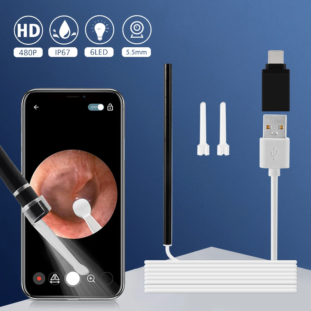 USB-TYPE-C-Ear-Cleaner-with-Light-Camera-Ear-Pick-Intelligent-Cleaner ...