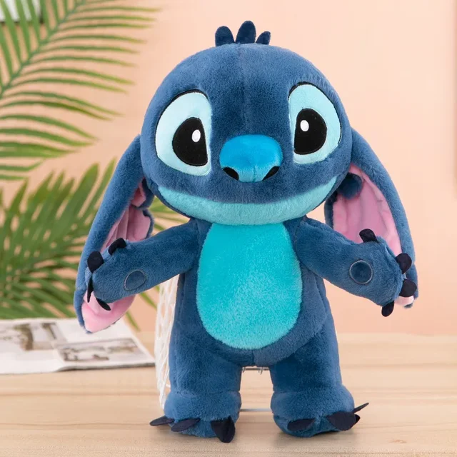 30/60cm Disney Lilo and Stitch Plush Toys Standing Posture Kawaii Pixar ...