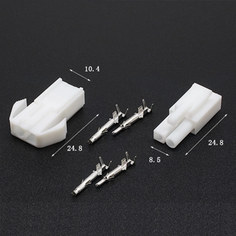 10 Sets El-2p Electronic Connector 4.5mm Pitch Spacing El-4.5 2p ...