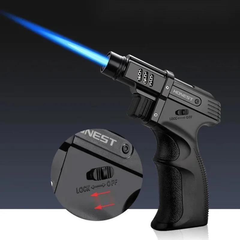 Honest Cigar Lighter Butane Refillable Welding Torch Lighter Jet Flame ...