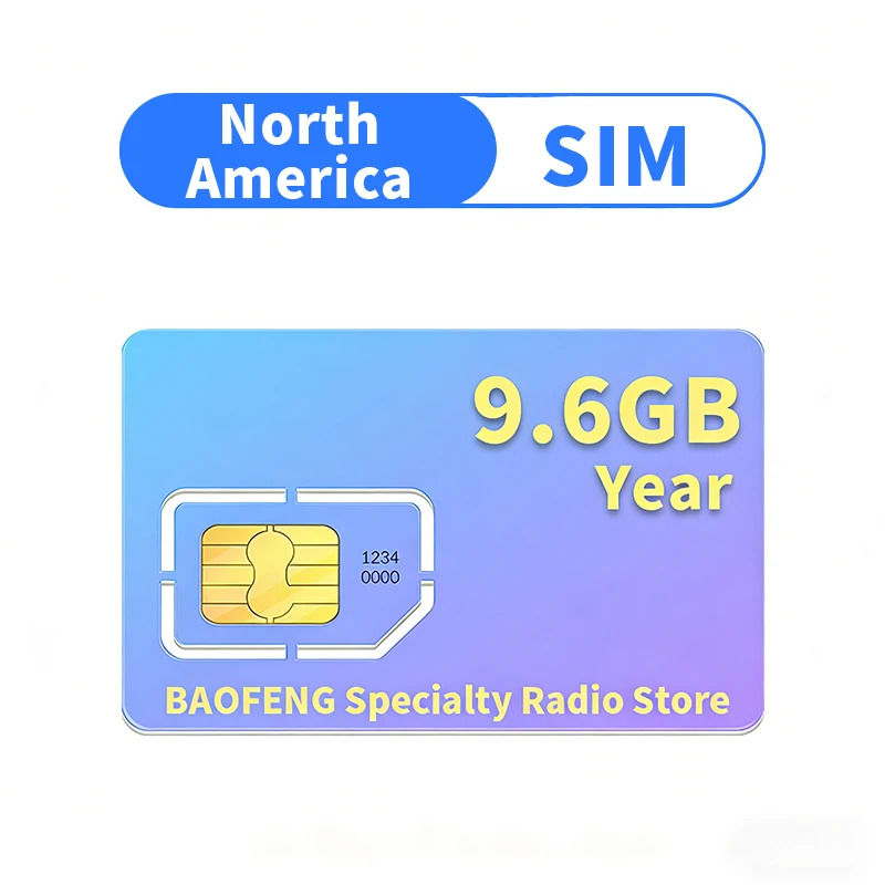 North America IOT SIM Card 4G LTE NA Roaming Data 365 Days For Walkie ...