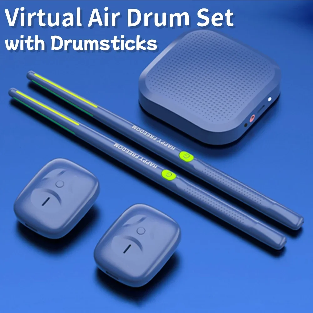 Electronic-Virtual-Air-Drum-Set-Portable-Reality-Drum-Drumsticks-Pedal ...