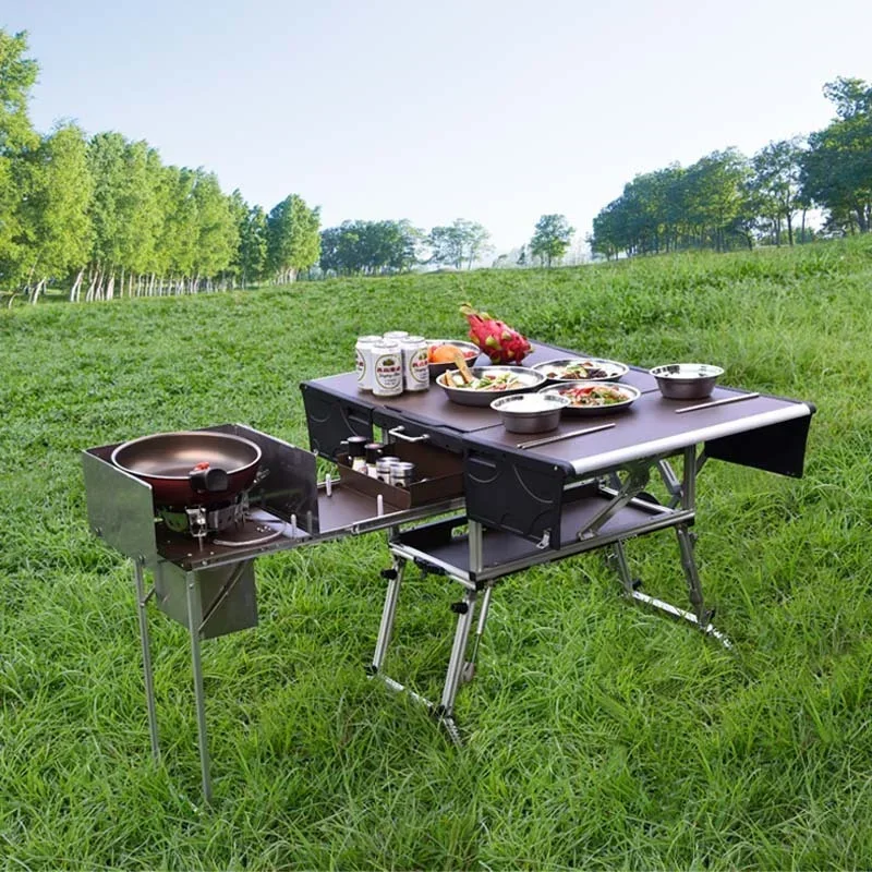 4-7 Person Bulin C650 Outdoor Mobile Kitchen Foldable Gas Stove Desk ...