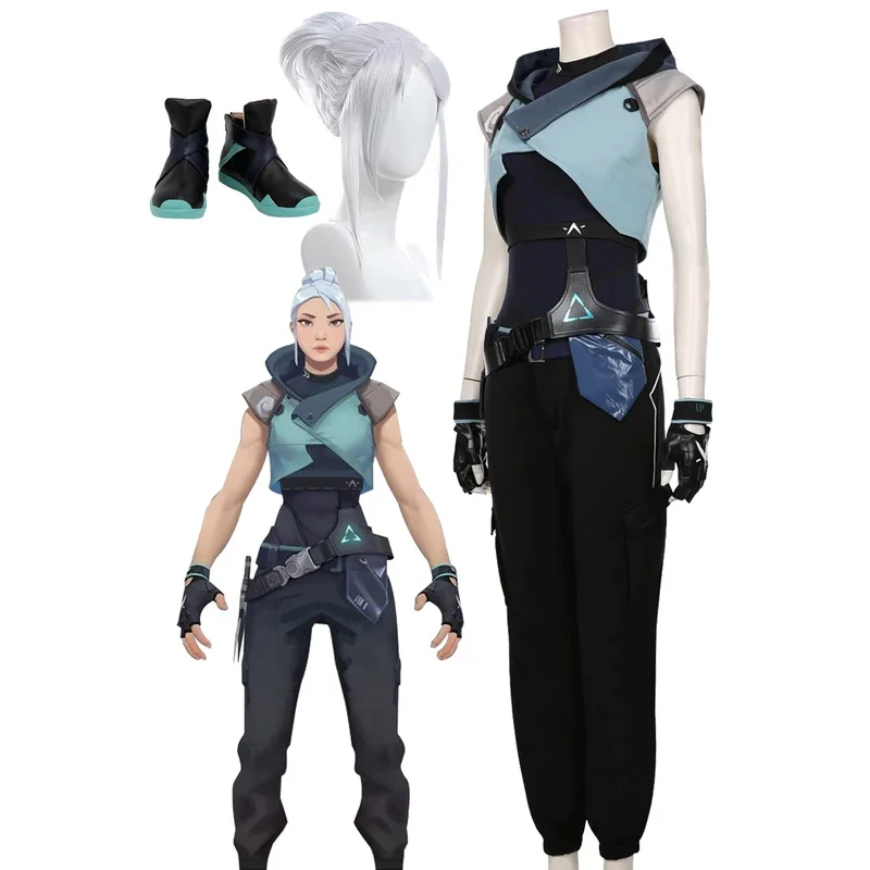 Game-Valorant-Jett-Cosplay-Women-Costume-Wig-Female-Marksman-Roleplay ...