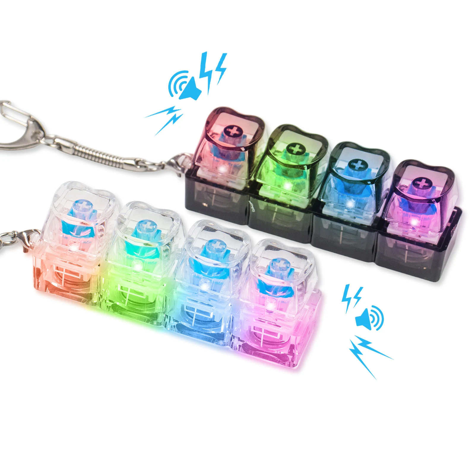 Love Hear Keyboard Fidget Toys for Adults Keyboard Clicker with LED ...