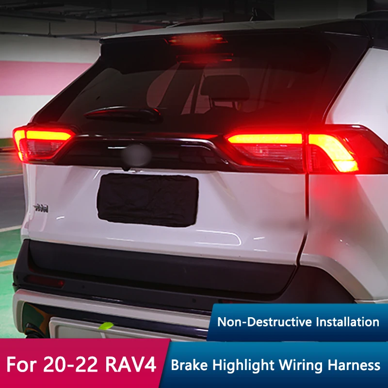 QHCP-Car-Taillight-Brake-Lights-Wiring-Harness-All-Highlight-Rear-Ended ...
