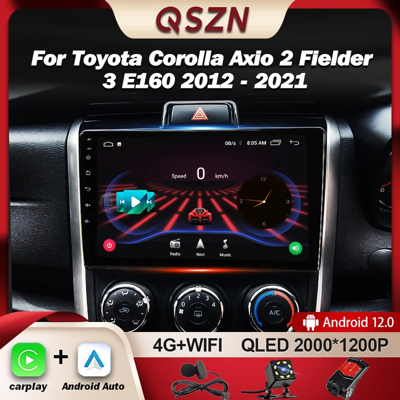 QSZN-For-Toyota-Corolla-Axio-2-Fielder-3-E160-2012-2021-Car-Radio ...