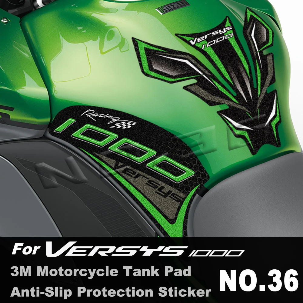 For Kawasaki VERSYS 1000 versys1000 2016 23 3M Motorcycle Fuel Tank Pad ...