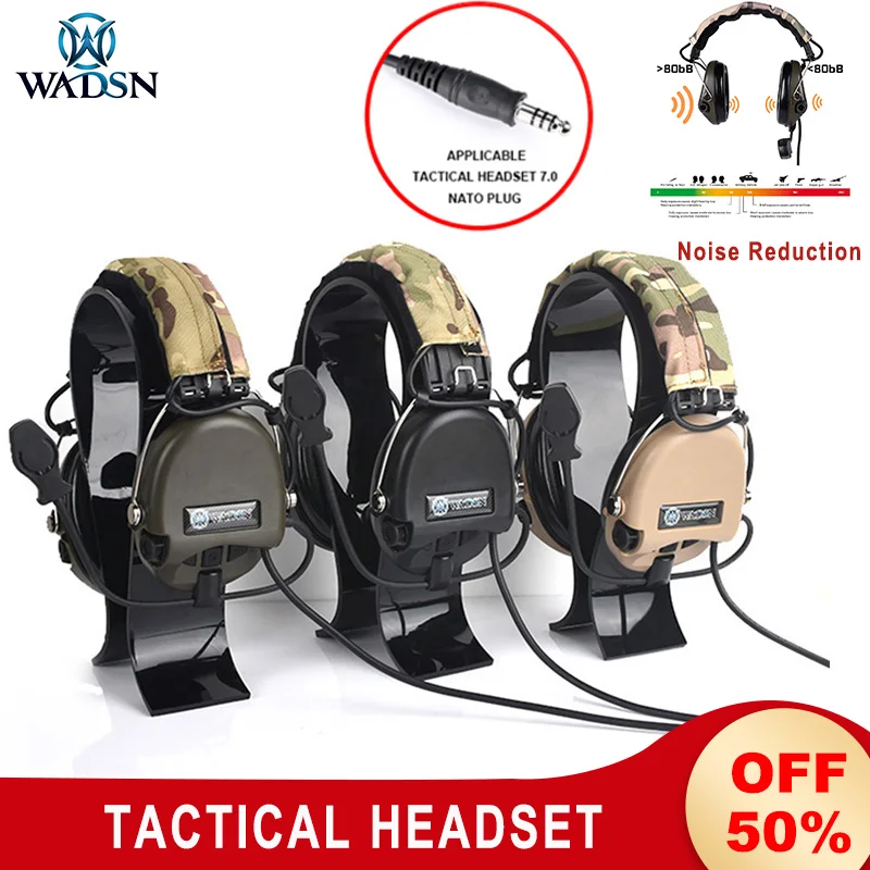WADSN-MSA-Tactical-Headset-Sordin-Headphones-Active-Pickup-Noise-Canceling-Airsoft-Outdoor ...
