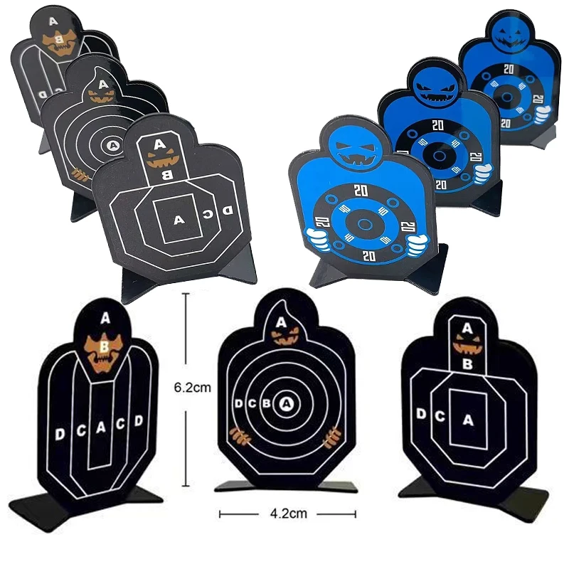 1-3PC-Stainless-Steel-Target-Slingshot-Soft-Bullet-Target-Shooting ...