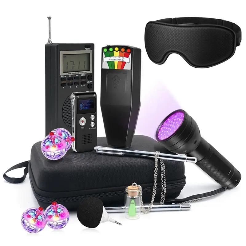 XB-14-In-1 Ghost Kit For Paranormal Investigators,EMF,EVP Recorder,UV ...