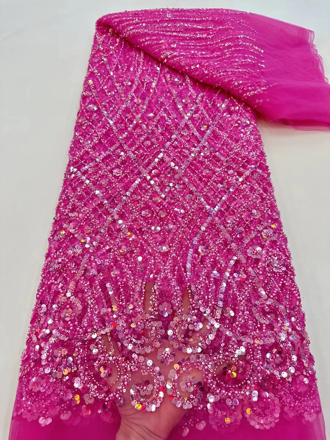 Tecido-de-renda-com-lantejoulas-para-vestido-de-casamento-mi-angas ...
