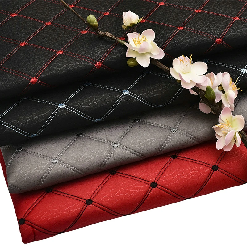 100X140CM-Sponge-Car-Interior-Roof-Fabric-Embroidered-Plaid-Fabric-Car ...