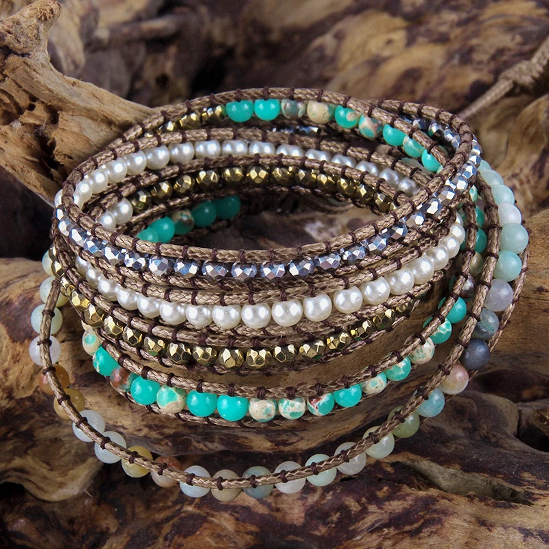 Bohemian-Handmade-Frisado-Pulseiras-J-ias-Da-Moda-Multicolor-Pedras ...