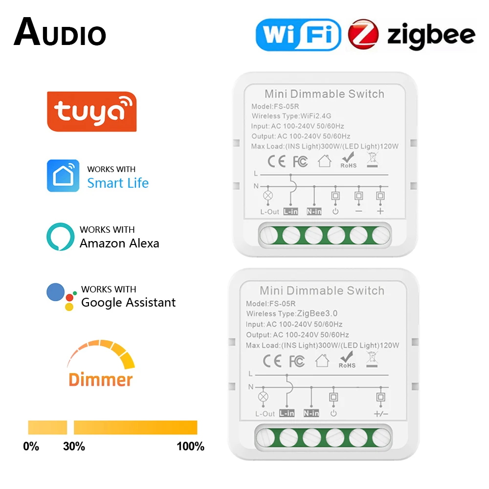 Tuya-ZigBee-WiFi-Smart-Dimmer-Switch-Module-Support-Two-Way-Control-LED-Lights-Dimmable-Switch ...
