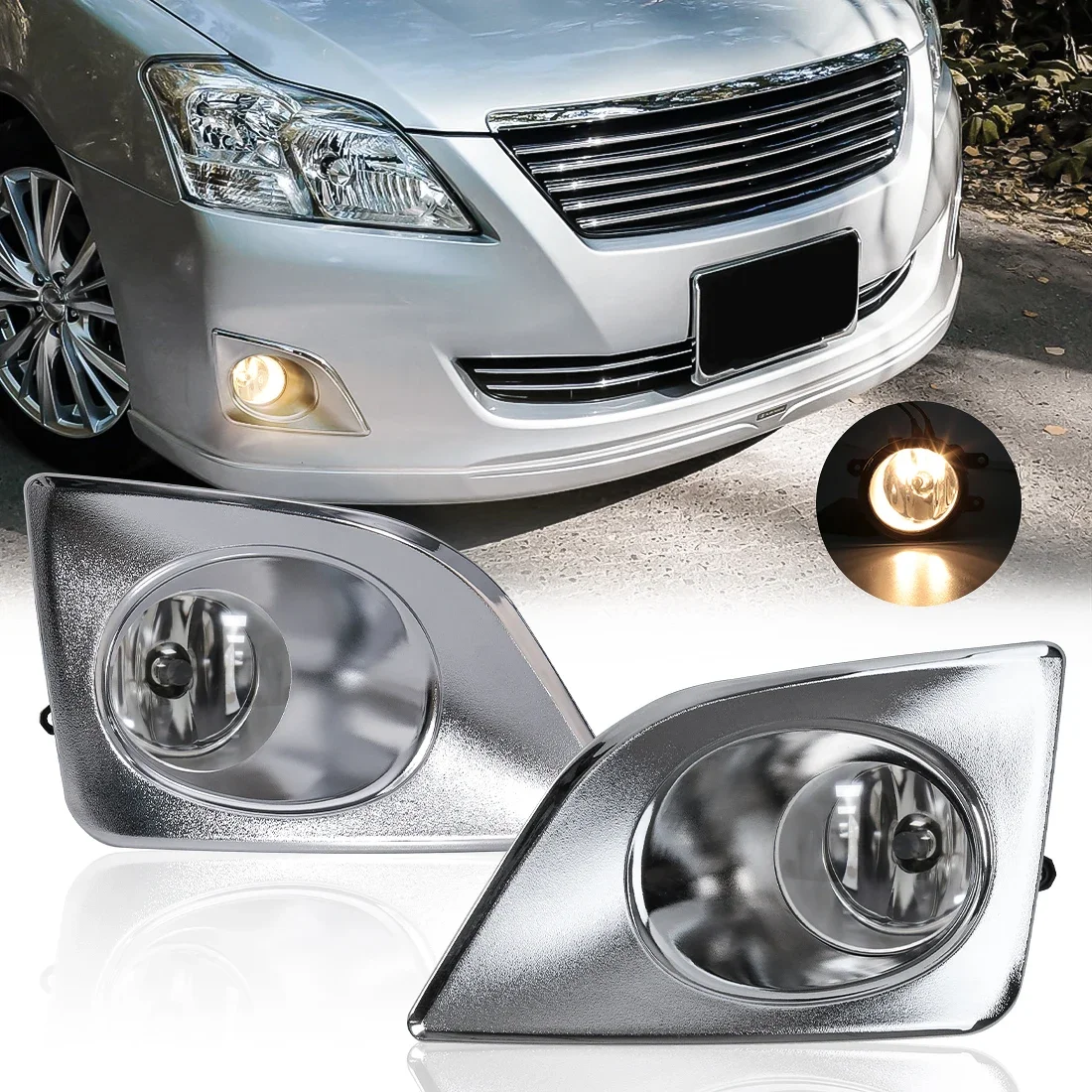 Car Front Bumper Fog Lamp Assembly For Toyota Premio 2010 2011 2012 ...