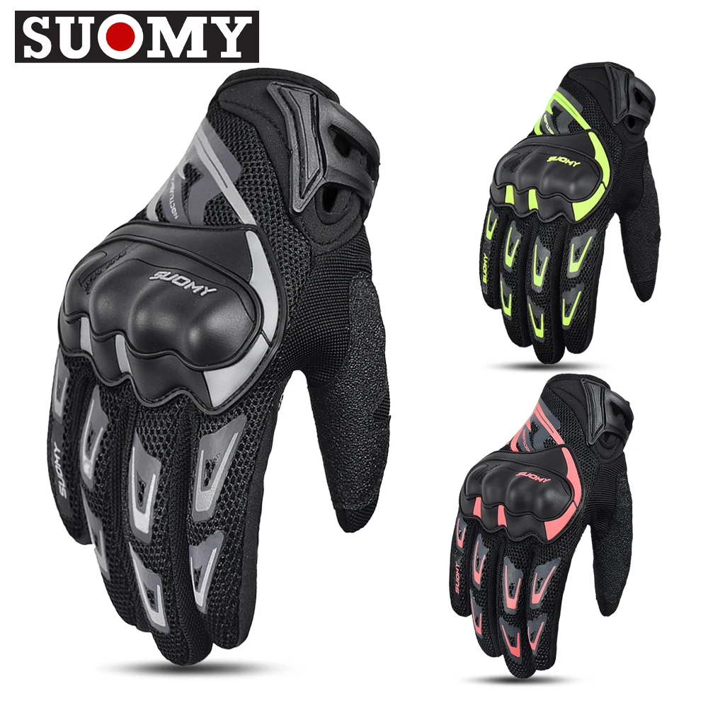 Suomy-Shockproof-Summer-Breathable-Mesh-Motorcycle-Racing-Gloves-Touch ...
