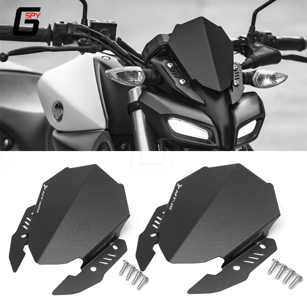 MT125-MT15-Motorcycle-Windscreen-Aluminum-Windshield-Wind-Screen ...