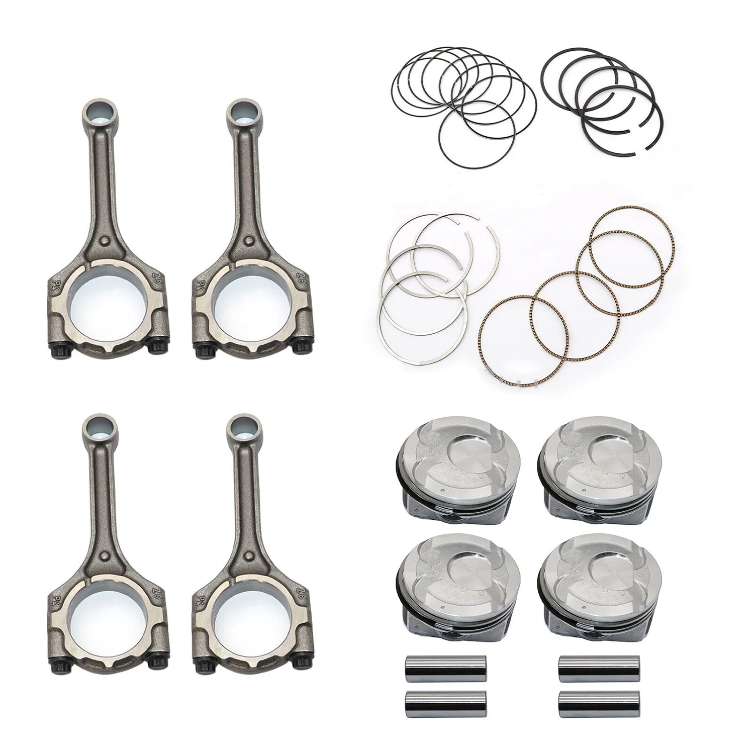 Connecting Rod & Pistons & Rings Kit 23041-2B600 23041-2B610 230412B610 ...