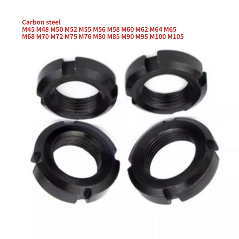 1pcs Round Nut M45 M48 M50 M52 M55 M56 M58 M60 M62 M64 M65 M68 M70 M72 ...
