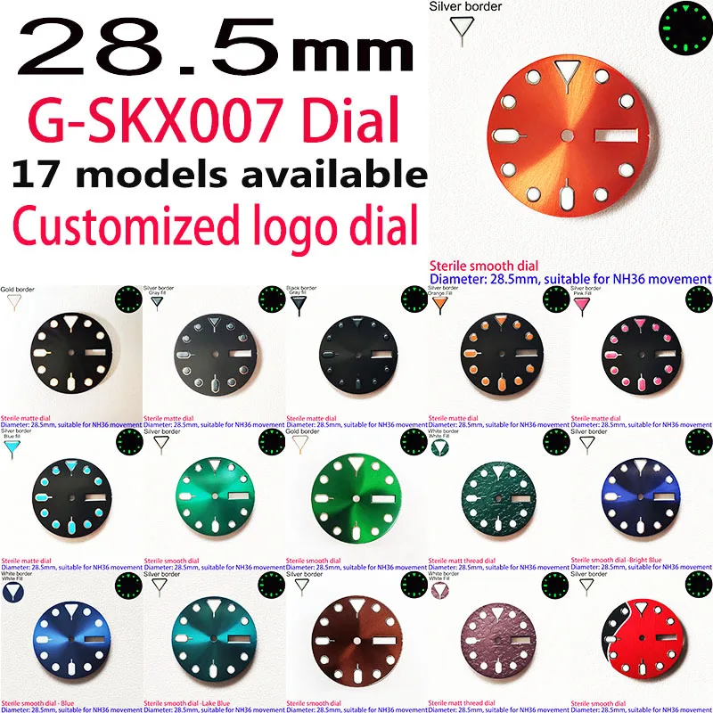 NH36-Dials-28-5mm-Modified-By-SKX007-Watches-Customized-S-Logo-Dial ...