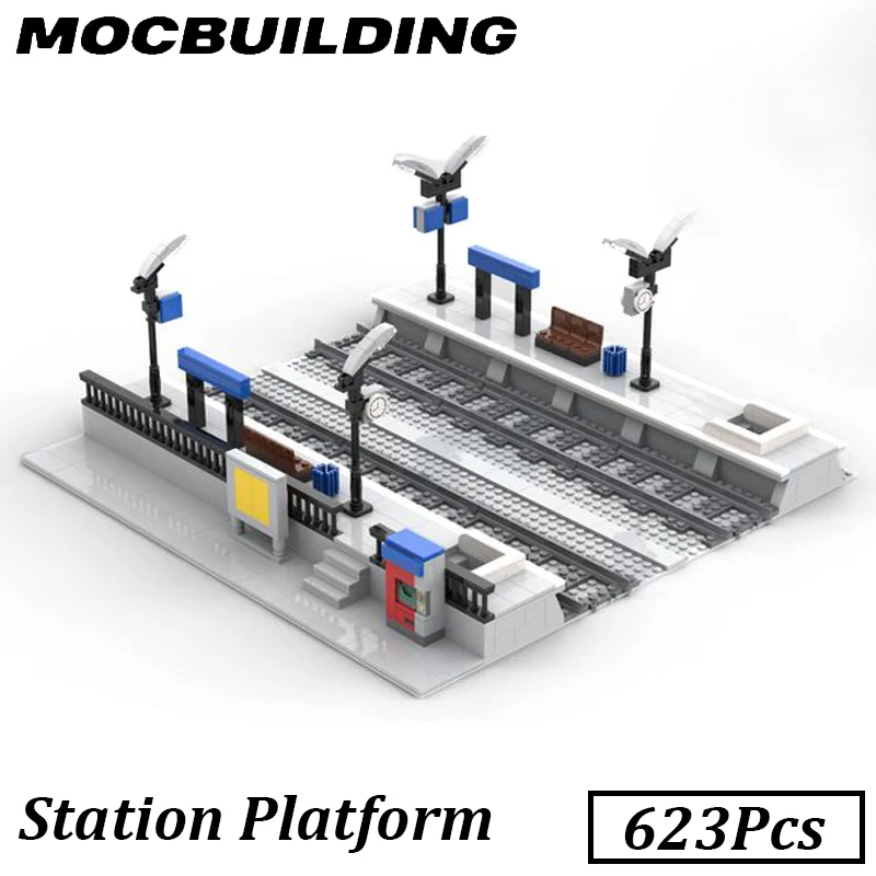 Moderne-Railroad-Station-Trein-Railway-Platform-Modulaire-Diy-Bricks ...