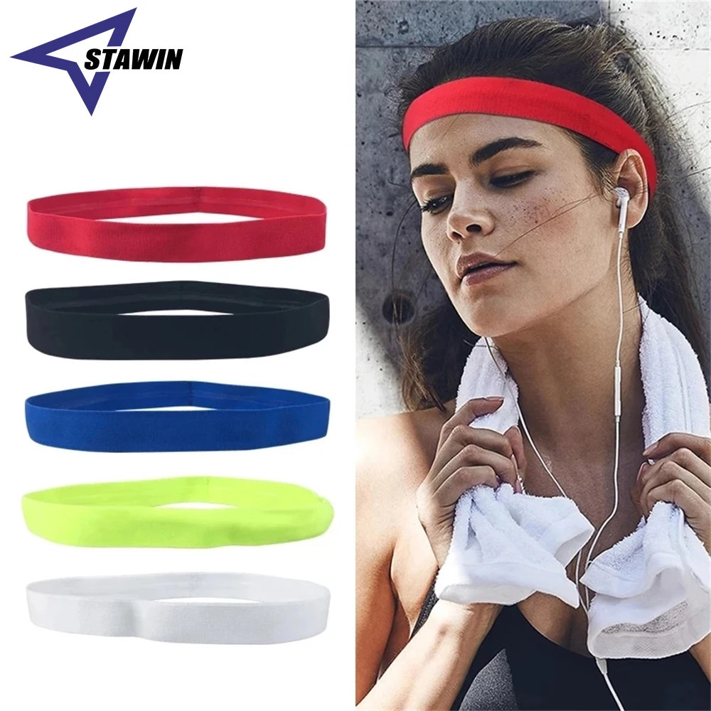 1 Piece Men Women Headband Sports Sweat Hair Bands Forehead Protection ...