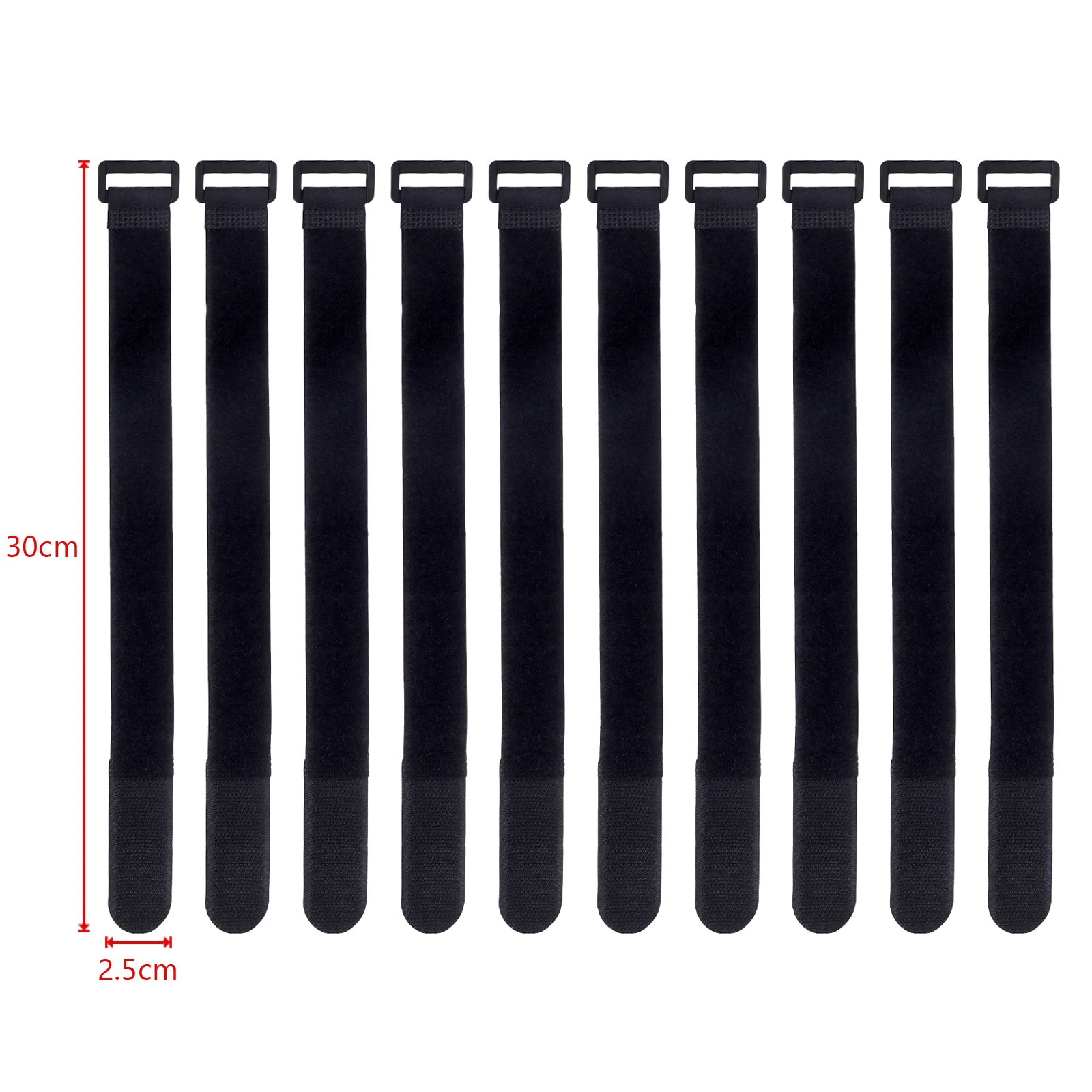 Adjustable Nylon Reverse Buckle Cable Strap Thread Management Cable ...