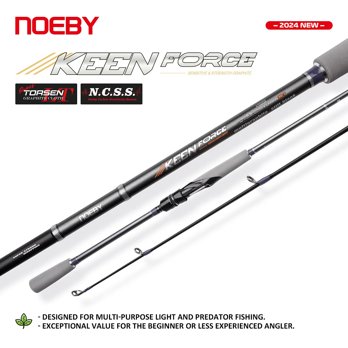 Noeby Spinning Fishing Rod 2.04m 2.24m 2.29m 2.52m 2.59m 2.75m 2.9m ...