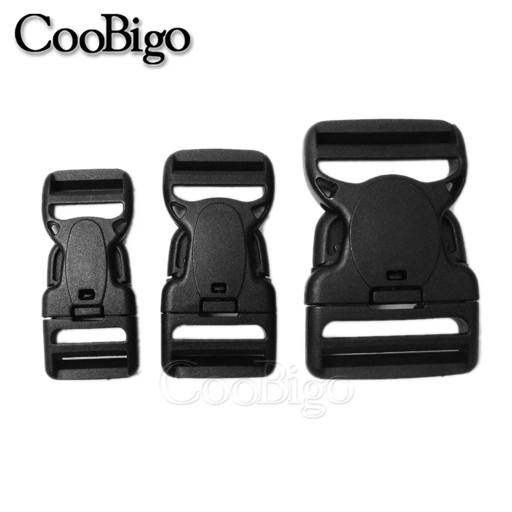 10pcs-Plastic-Side-Release-Buckle-Double-Adjuster-Dual-Lock-Buckles-for ...