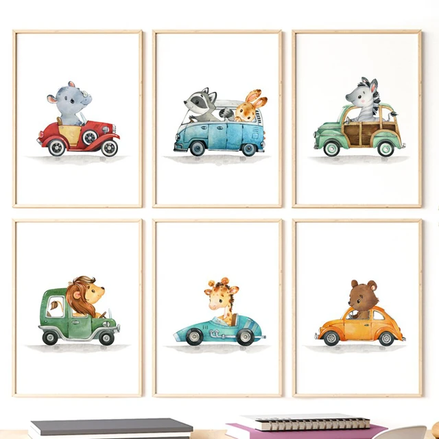 Animals Driving Cars Cartoons