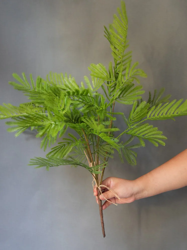 1PC Real Touch Feeling Fern leaf Bunch Artificial Fern Greenery ...