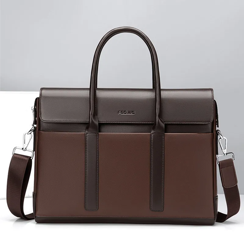 Luxury-Men-Genuine-Leather-Briefcase-Office-Handbag-Large-Capacity-Male ...