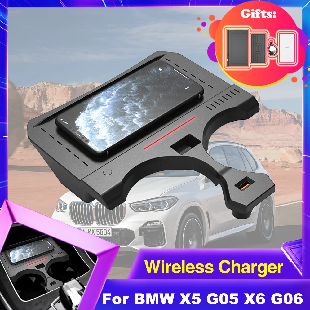 15W-Car-Wireles-Charging-For-BMW-X5-G05-G18-iX5-X6-G06-2019-2022-Phone ...