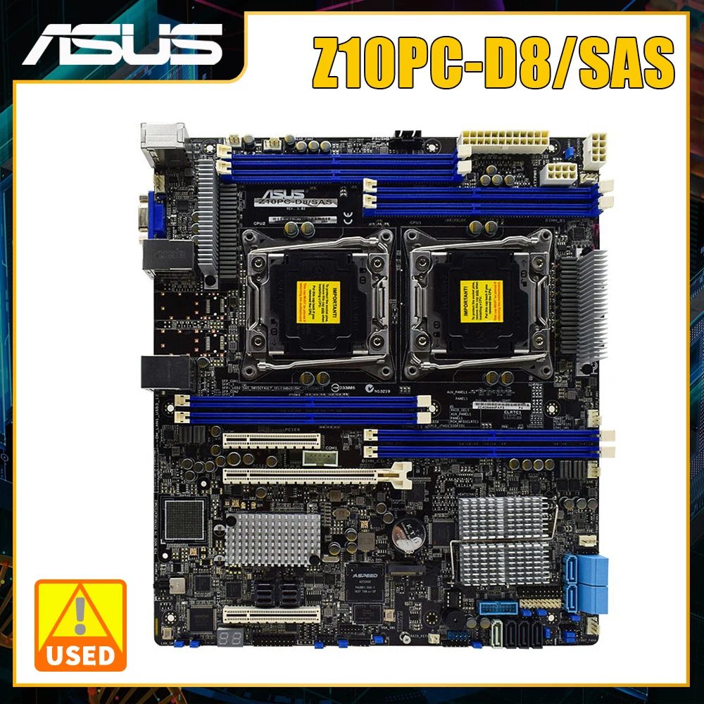 ASUS-Z10PC-D8-SAS-Motherboard-2011-V3-Kit-de-Suporte-DDR4-Xeon-E5-E5 ...